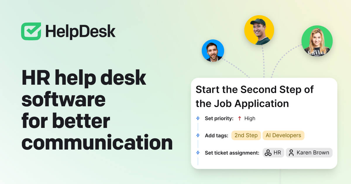 HR Help Desk Software for Communication with Employees and Recruitment